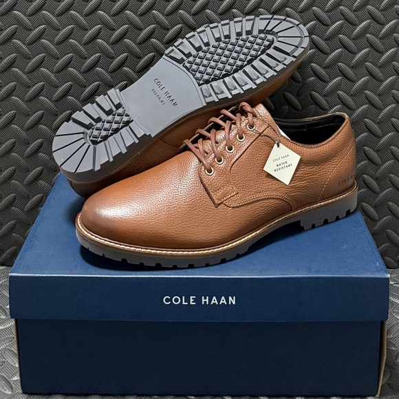 Cole Haan | Shoes | Cole Haan Midland Lug Plain Toe Leather Oxford ...
